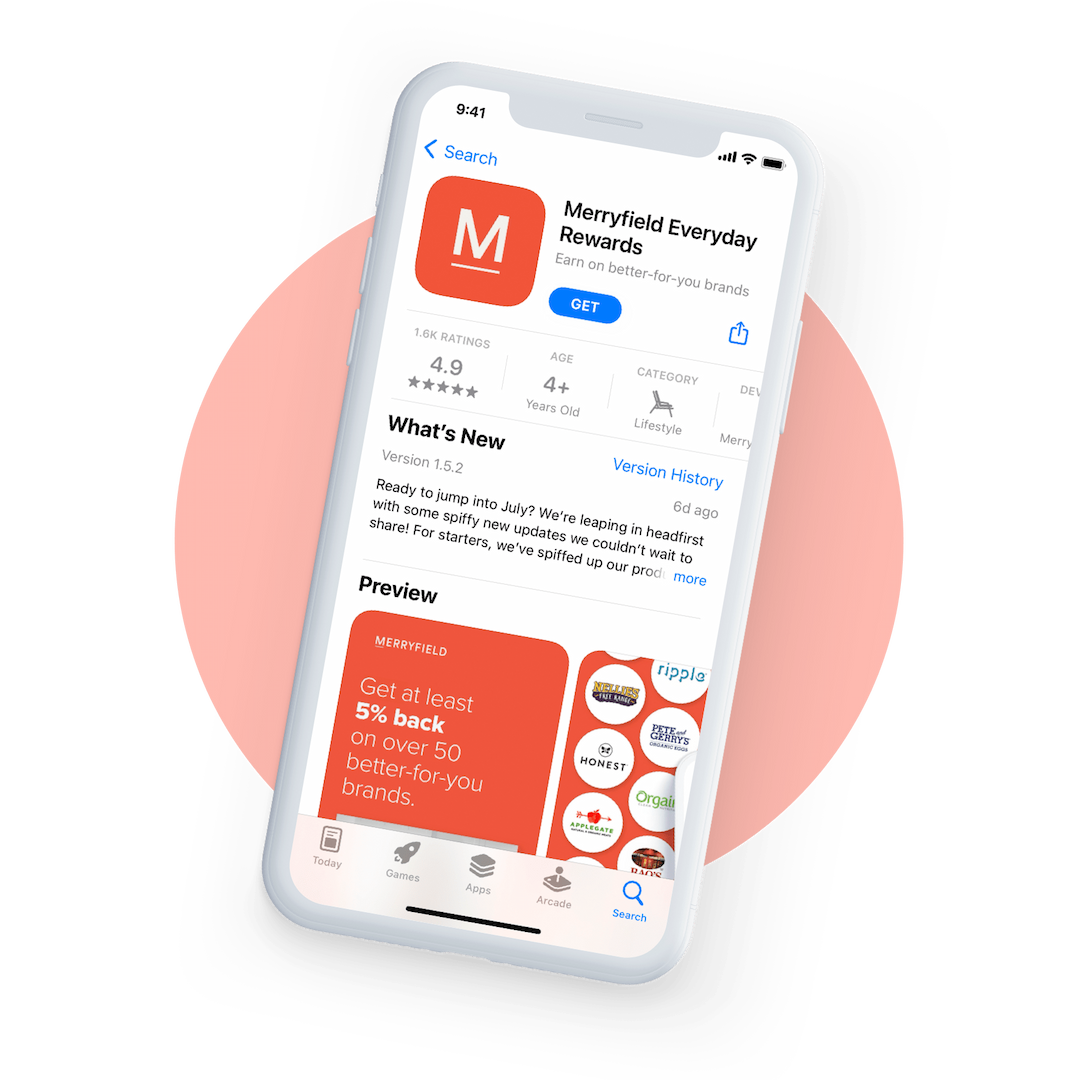 iPhone showing the Merryfield app